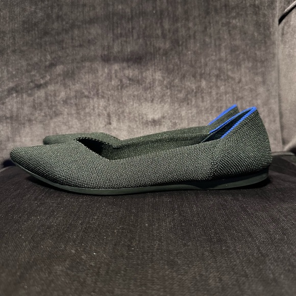 Rothy's | Shoes | Rothys The Point Womens Size 7 Slip On Black Ballet ...